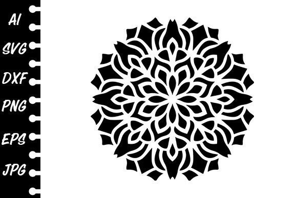Stencil Mandala Floral Ornament Graphic by MARYCRAFTIRIA · Creative Fabrica