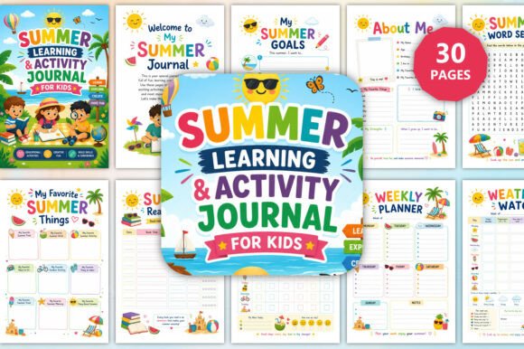 Summer Learning & Activity Journal Graphic by munjixpro · Creative Fabrica