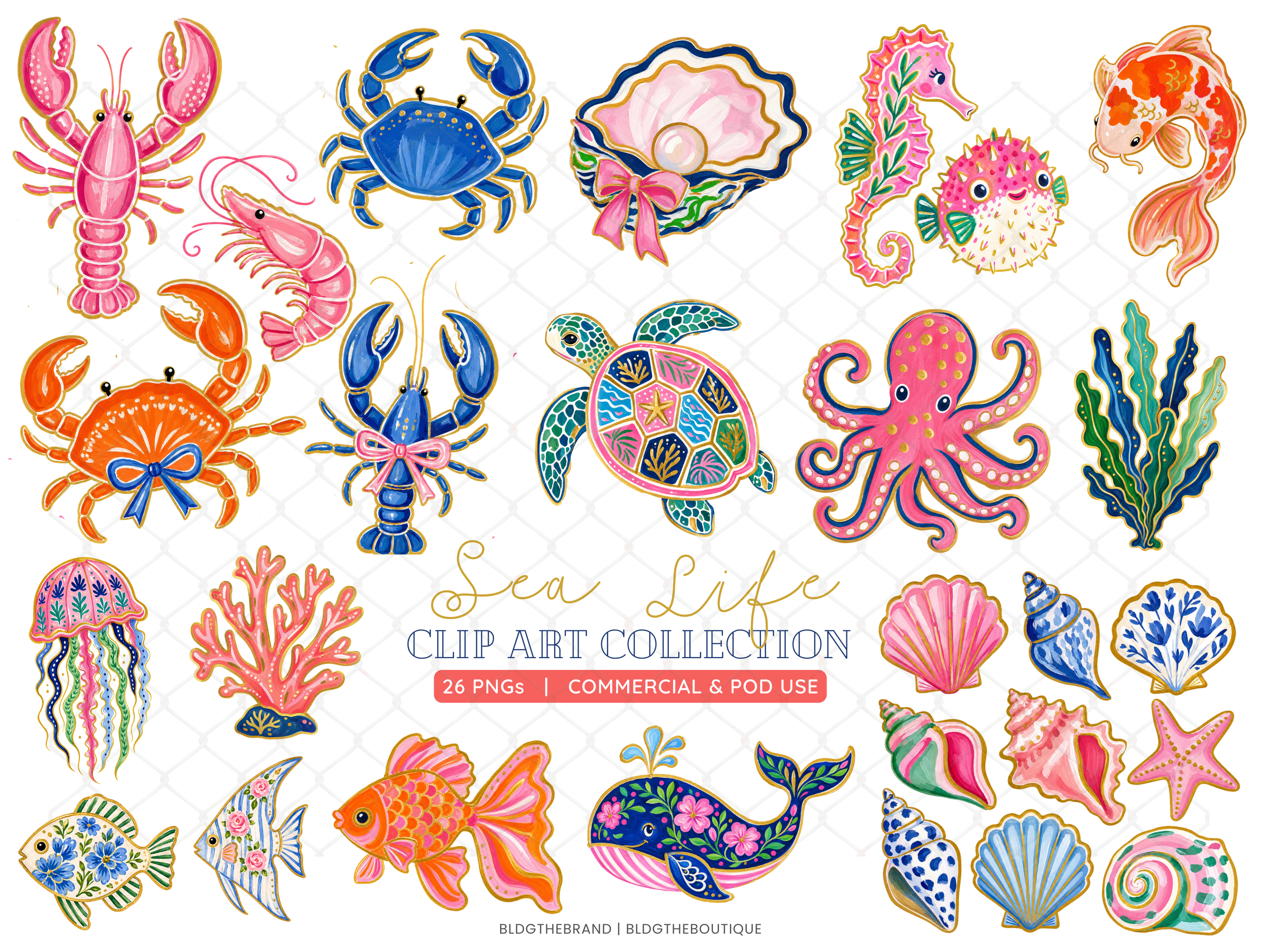 Tropical Reef Sea Life PNG Clip Art Graphic by BLDGtheBrand · Creative ...