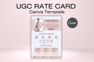 UGC Creator Rate Card Canva Template Graphic by Grow Your Biz ...