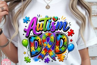 Autism Dad Colorful Puzzle Shirt PNG Graphic by Digital Donkey ...