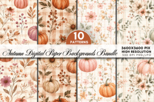 Autumn Digital Paper Bundle Graphic by CraftLab Digital · Creative Fabrica