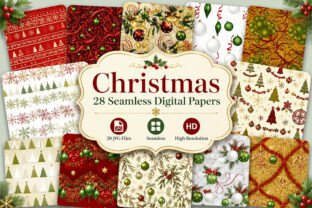 Christmas Digital Paper Graphic by T.D. House · Creative Fabrica