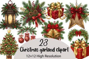 Christmas Garland Clipart Graphic by Creativegallery · Creative Fabrica
