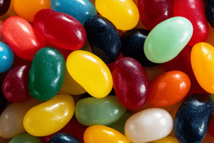 Colorful Jelly Beans Candy Background Graphic by TheDesignerDesigne ...