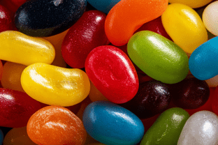 Colorful Jelly Beans Candy Background Graphic by TheDesignerDesigne ...