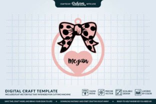 Coquette Bows Keychain SVG · Creative Fabrica