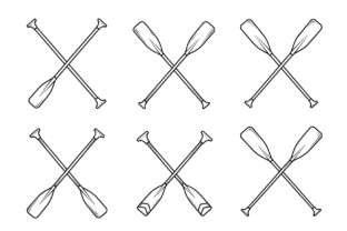 Crossed Oars SVG Clipart Icon Vector Art Graphic by mhrana730 ...