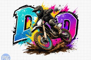 Dirt Bike Dad Motocross Splash Png Graphic by DIGITAL HIVE · Creative ...