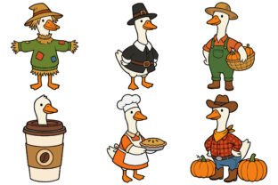 Fall Silly Goose Png Clipart Graphic by daily.arts · Creative Fabrica