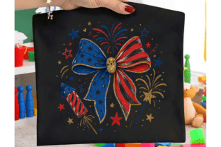 Fireworks Bow 4th July PNG, Coquette Han Graphic by Green_Zebra ...