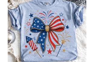 Fireworks Bow 4th July PNG, Coquette Han Graphic by Green_Zebra ...