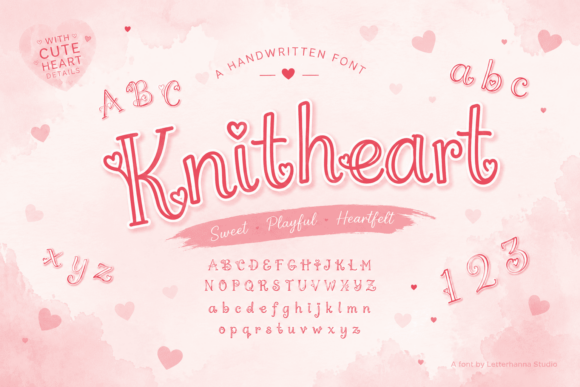 1883 Heart Font Designs & Graphics
