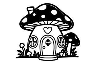 Mushroom House SVG Bundle Graphic by Robin_Store · Creative Fabrica