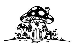Mushroom House SVG Bundle Graphic by Robin_Store · Creative Fabrica