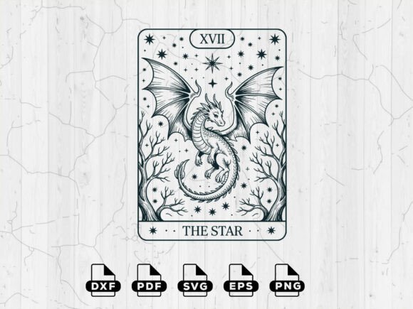 Mystical Dragon Tarot SVG PNG File Graphic by shikharay410 · Creative ...