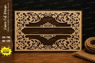 Ornamental Nameplate Frame Laser Cut SVG · Creative Fabrica