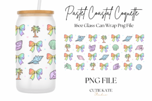 Pastel Coastal Coquette Libbey Wrap PNG Graphic by Cutie Kate Studio ...