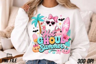 Preppy Hot Ghoul Summer Ghost PNG Graphic by PrintExpert · Creative Fabrica