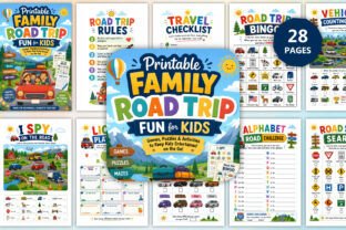 Printable Family Road Trip Fun for Kids Graphic by munjixpro · Creative ...