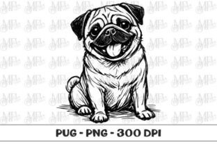 Pug Dog Sketch PNG Graphic by MoxiFikaDesignCo · Creative Fabrica