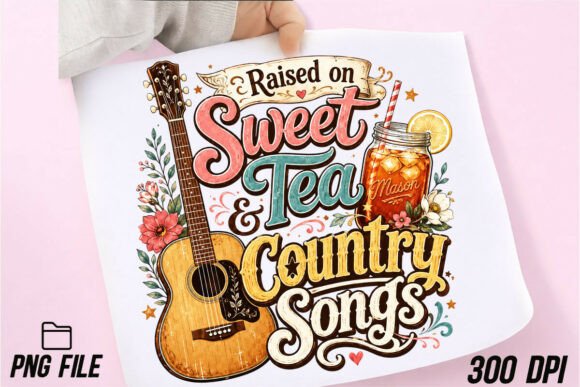 Raised on Sweet Tea and Country Songs Graphic by PrintExpert · Creative ...