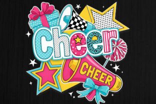 Retro Cheer PNG, Megaphone Pom PNG Graphic by Resal4019 · Creative Fabrica