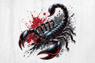 Scorpion Splatter Art Digital PNG File Graphic by Dream Hill · Creative ...