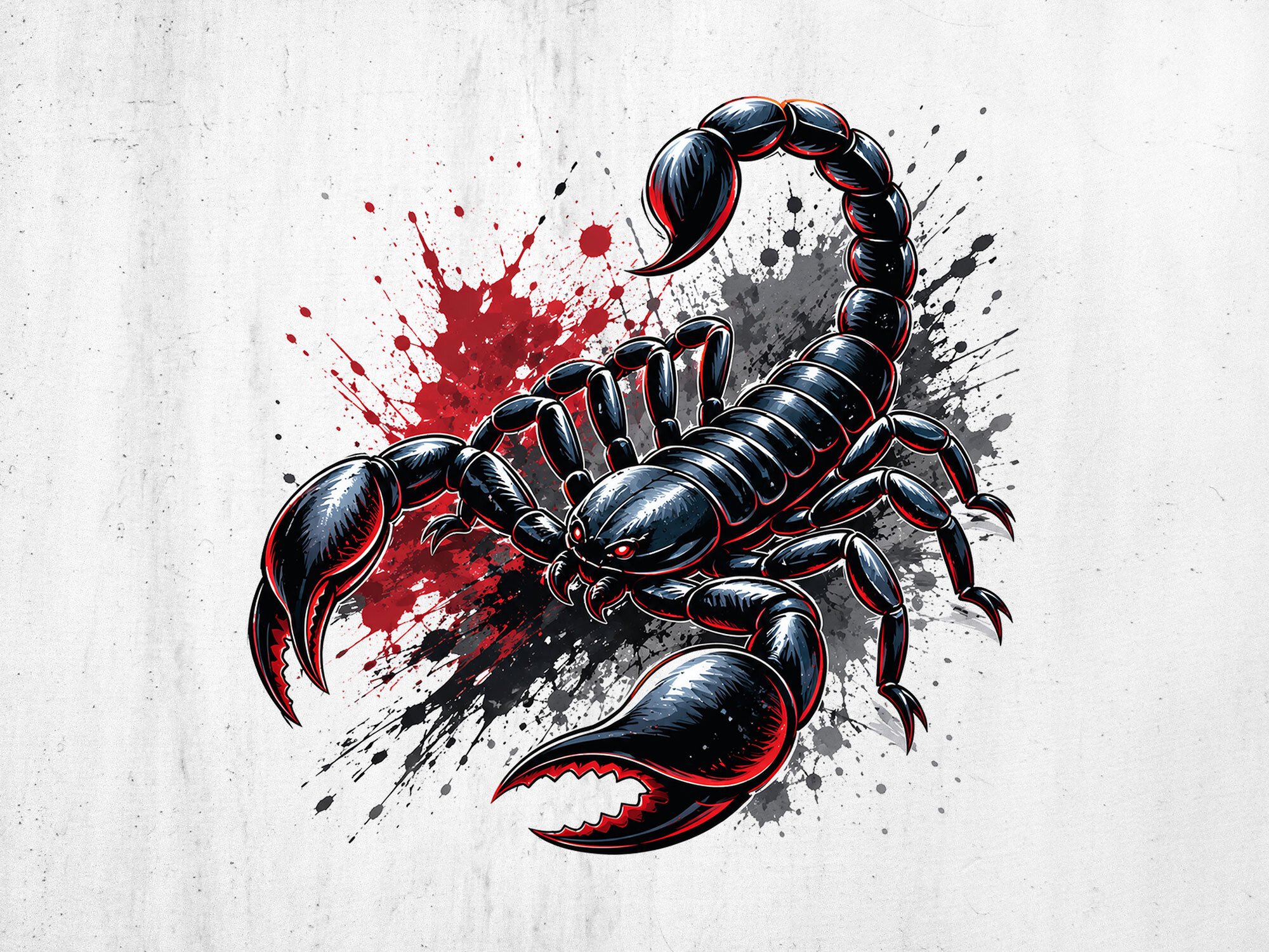 Scorpion Splatter Art Digital PNG File Graphic by Dream Hill · Creative ...