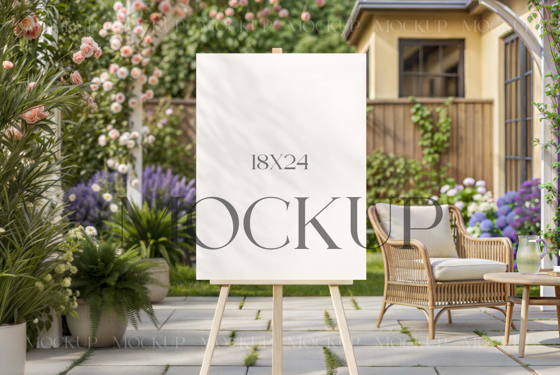 Summer Party Poster Board Template Graphic by Mockup Wizard · Creative ...