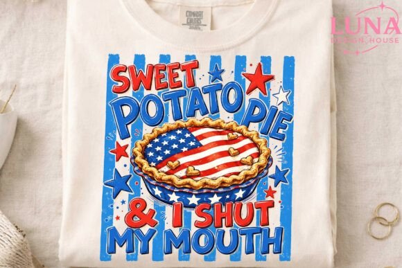 Sweet Potato Pie Patriotic PNG Clipart Graphic by LunaDesignHouse ...