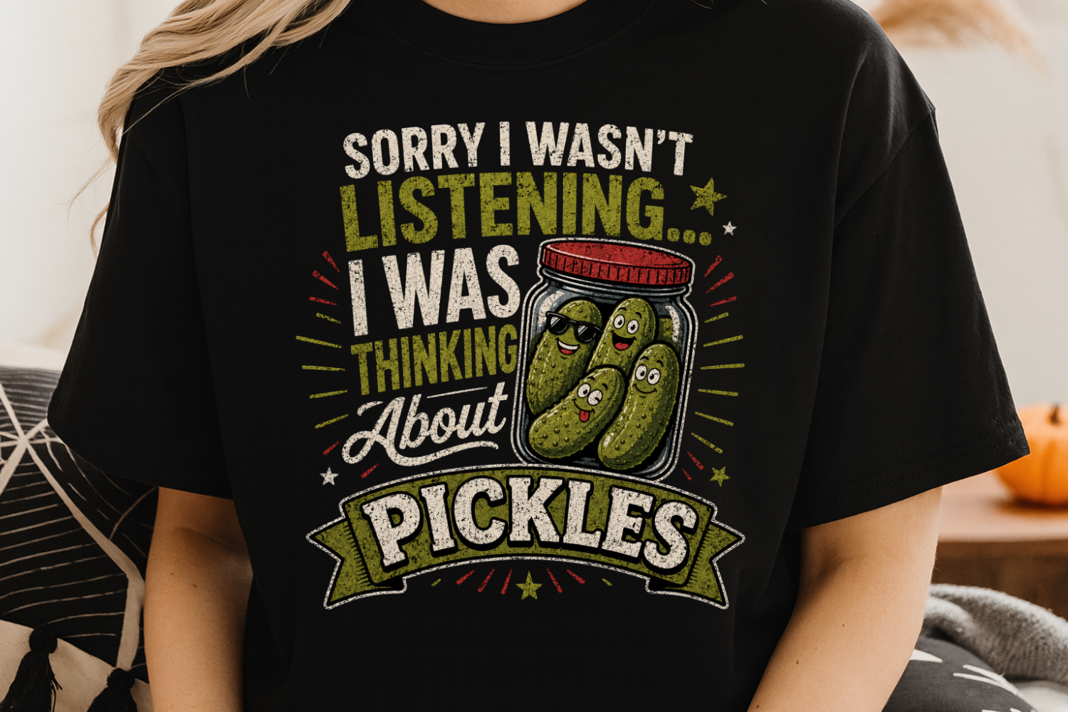 Thinking About Pickles Shirt PNG Graphic by Pencil Studio · Creative ...