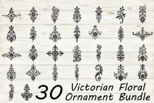 Victorian Floral Ornament Bundle Graphic by kaziaftaburrahman70 ...