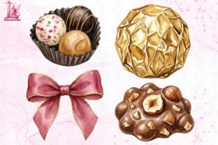 Watercolor Chocolate Gift Graphics PNG Graphic by Little Lady Design ...