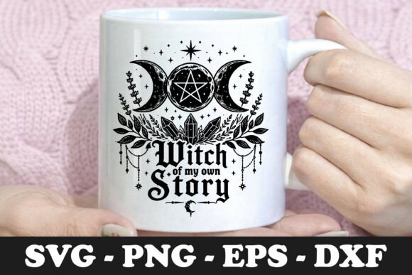 Witch of My Own Story Celestial SVG Graphic by Artify Hub Studio ...
