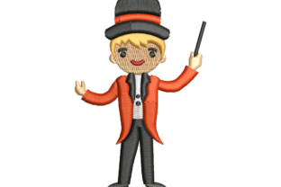Adorable Circus Ringmaster Machine Embro · Creative Fabrica