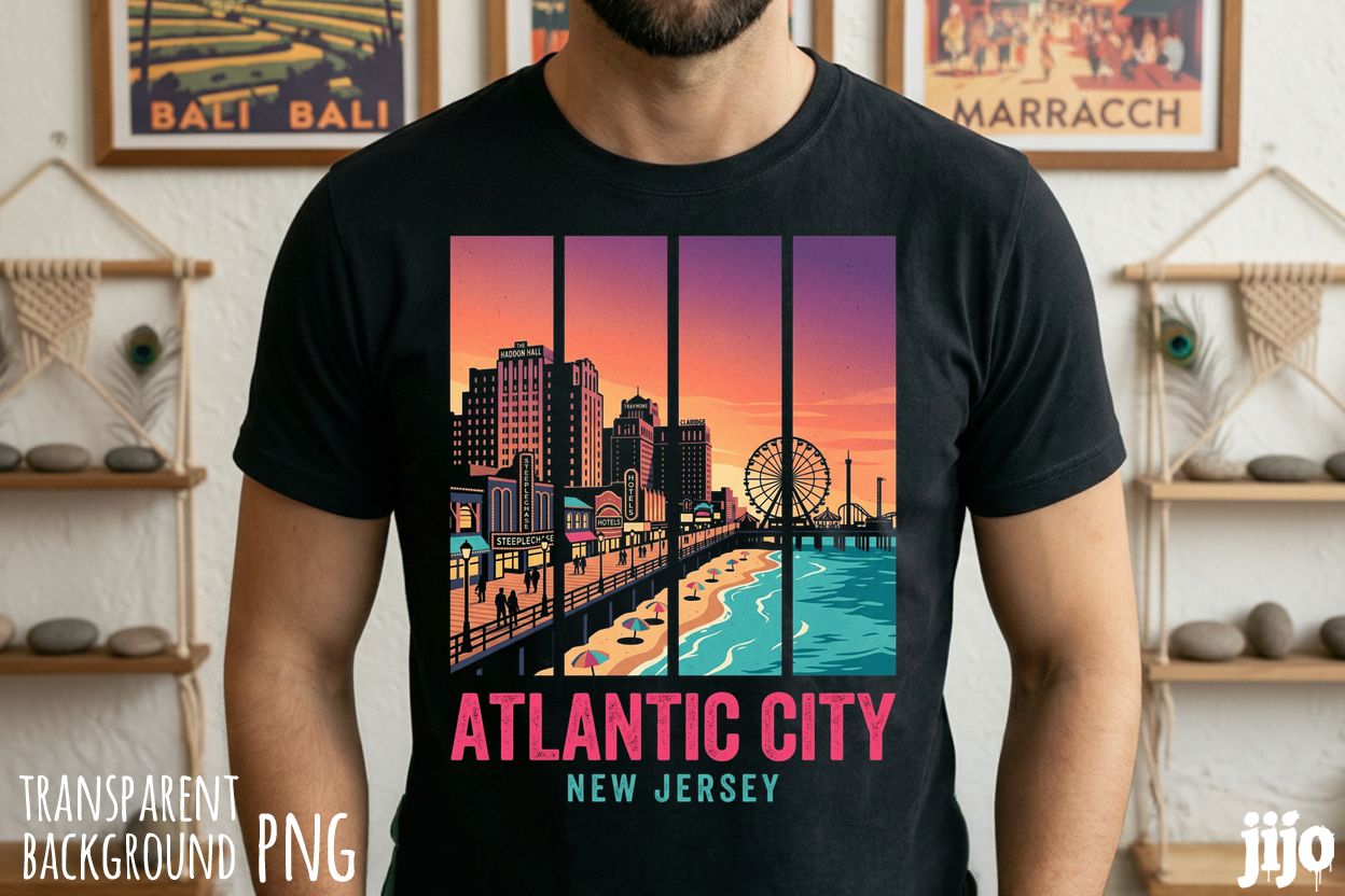 Atlantic City Jersey Ferris PNG Graphic by jijopero · Creative Fabrica