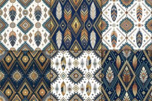 Boho Feather Seamless Pattern Graphic by Vectornest12 · Creative Fabrica