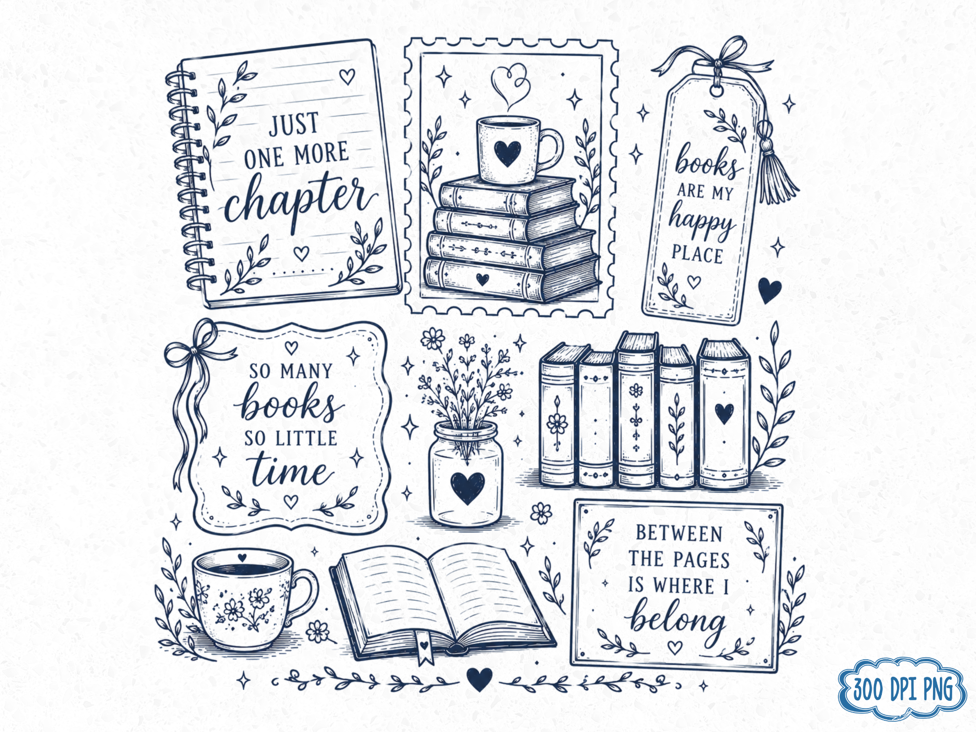 Book Lover PNG Design, Reading Journal Graphic by Craftcity · Creative ...