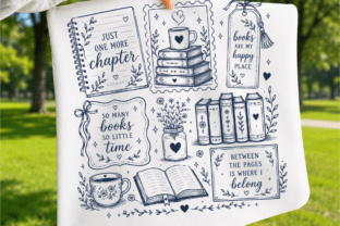 Book Lover PNG Design, Reading Journal Graphic by Craftcity · Creative ...
