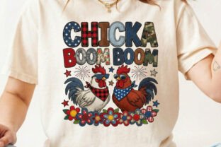 Chicka Boom Bom Funny Rooster PNG Design Graphic by SIGRA · Creative ...