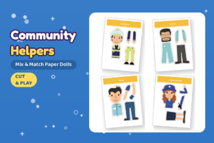 Community Helpers Worksheets KG Graphic by luminalearninghouse ...