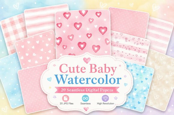 Nursery Baby Boy Digital Bundle Graphic by T.D. House · Creative Fabrica