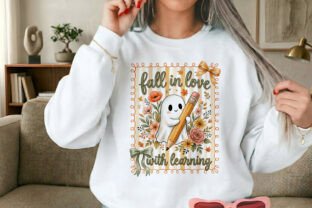Cute Ghost Teacher Autumn Learning PNG Graphic by ns_yeasmin · Creative ...