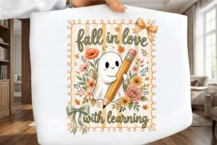 Cute Ghost Teacher Autumn Learning PNG Graphic by ns_yeasmin · Creative ...