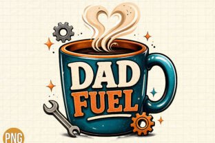 Dad Fuel Coffee Mug Wrench Father PNG Graphic by CUT ZONE · Creative ...