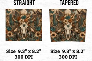 Desert Sunset Cow Skull Cactus Tumbler Graphic by Bee Prints · Creative ...