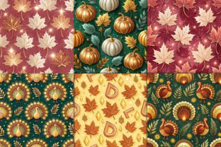 Elegant Autumn Harvest Seamless Pattern Graphic by Vectornest12 ...