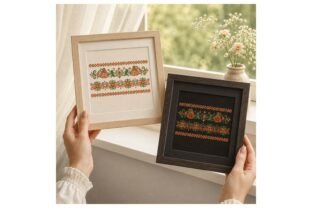 Fall Pumpkin Border · Creative Fabrica