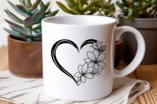 Flower Heart Svg Flower Svg Graphic by Tadashop Design · Creative Fabrica